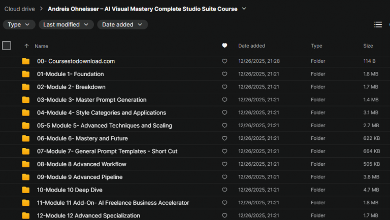 Andreis Ohneisser – AI Visual Mastery Complete Studio Suite Course ...